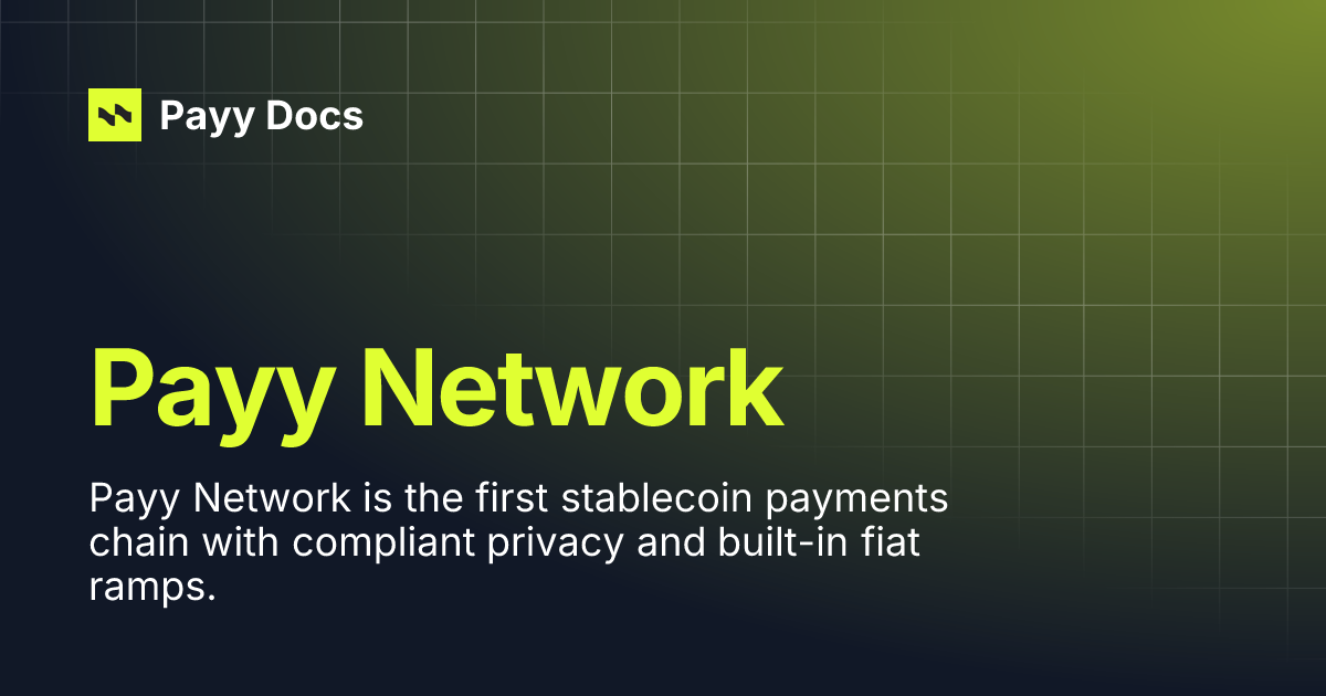 Payy Network | Payy Docs